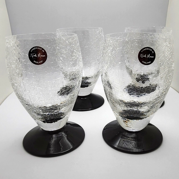 Nick Munro | Dining | Nick Munro Handmade Crackle Glasses With Amethyst ...